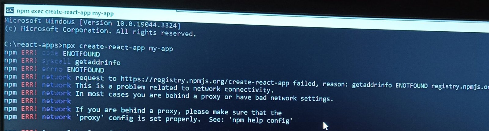ENOTFOUND Error Working Solution : ENOTFOUND getaddrinfo error solution